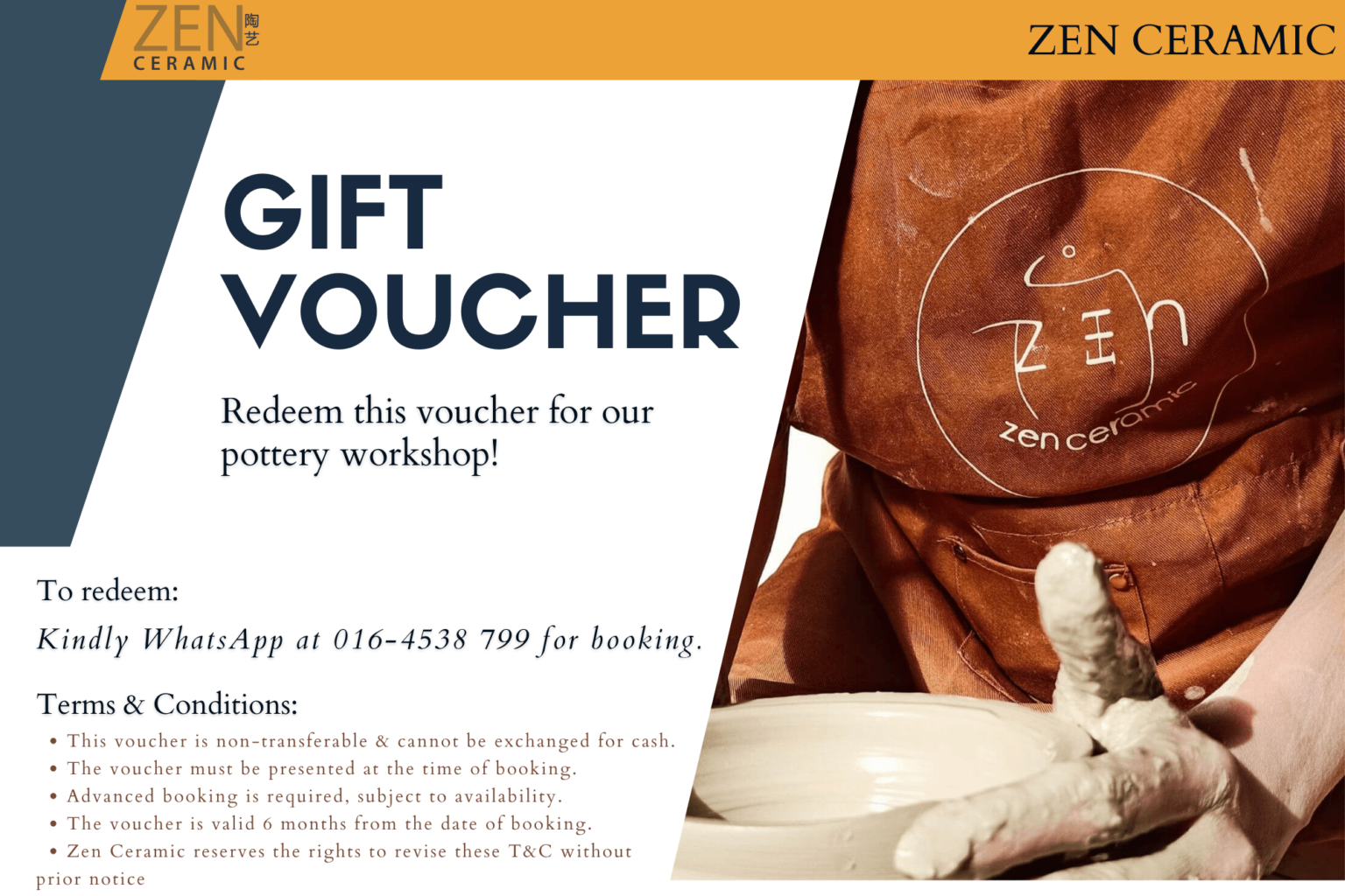 Gift Voucher - Kid's Pottery Hand Building - Zen Ceramic