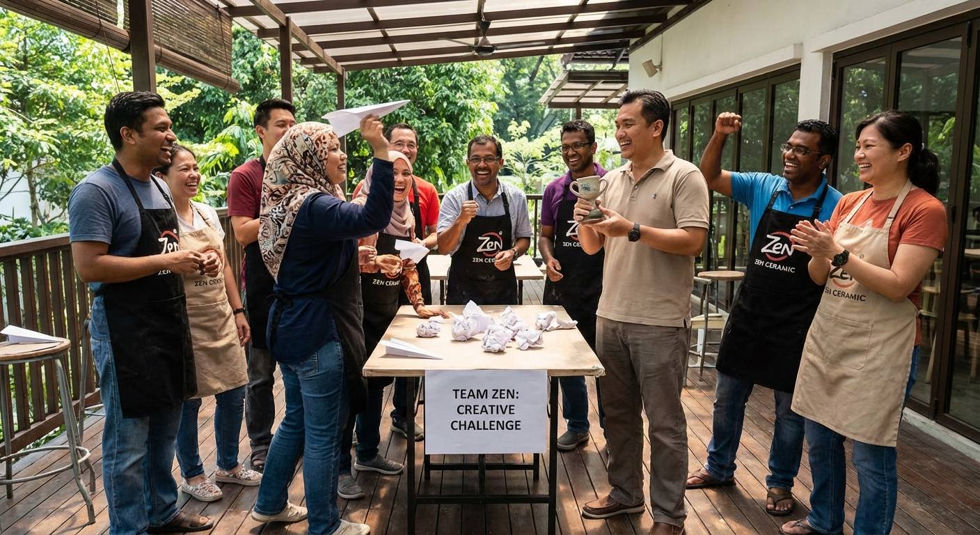 Funny Team Building Activities to Boost Team Spirit - Zen Ceramic