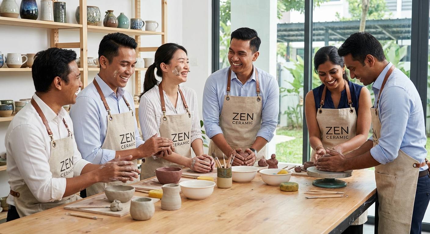 Creative Pottery Workshops for Effective Office Team Building - Zen Ceramic